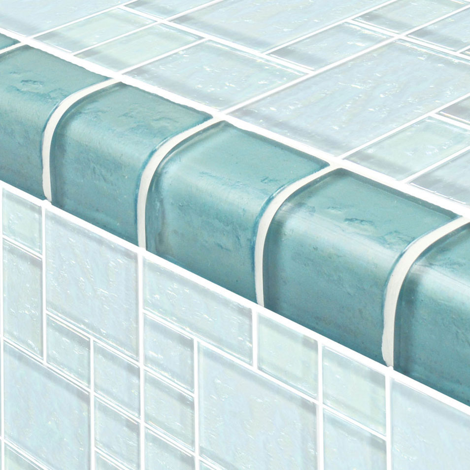 AQUAMARINE TRIM MIXED 2X2 (TRIM-GG8M2348T6) - POOLS & SURFACES DISTRIBUTOR