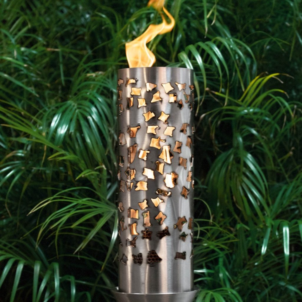 SHOOTING STAR FIRE TORCH STAINLESS STEEL - POOLS & SURFACES DISTRIBUTOR