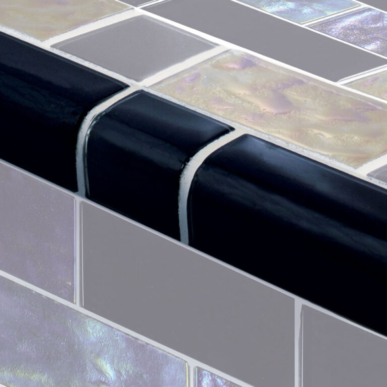 Glass Pool Tiles - Trim - POOLS & SURFACES DISTRIBUTOR