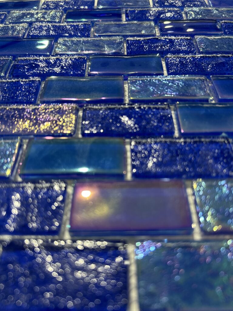 MERCURY BLUE 1X2 GLASS TILE - POOLS & SURFACES DISTRIBUTOR
